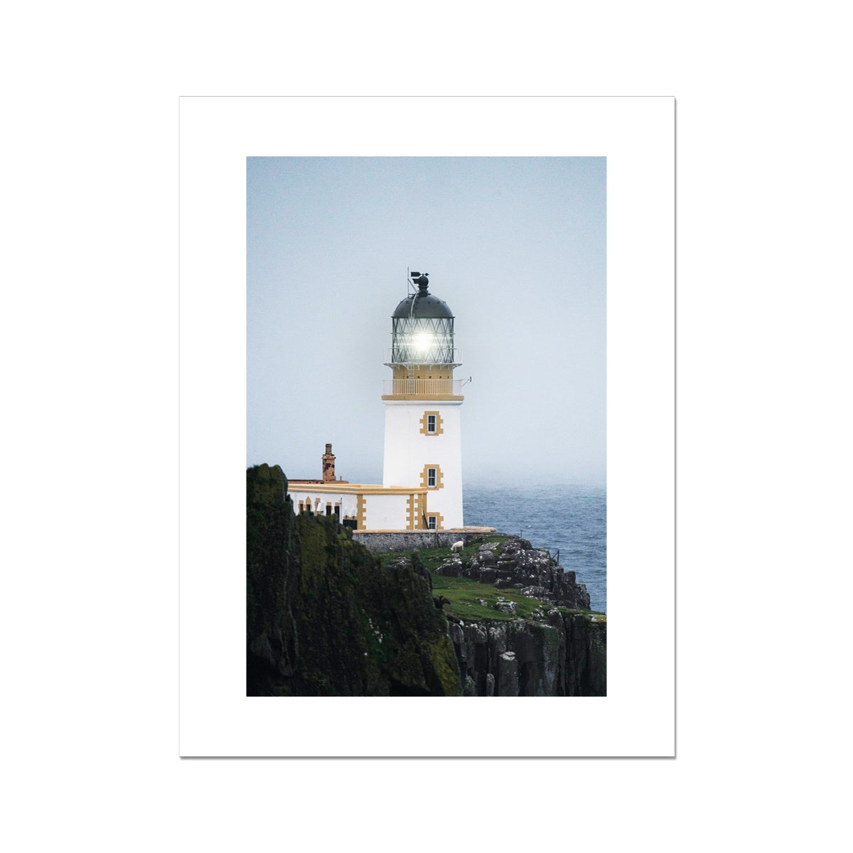 Misty Neist Point Lighthouse at Isle of Skye, Scotland Fine Art Print ...